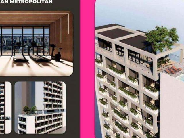 Studio centro de Curitiba, 23,45m² na planta