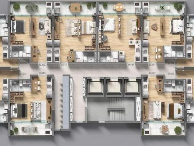 Studio à venda, 1 quarto no bairro Centro em São Vicente