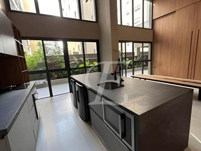 Studio, a venda, 21 m2, 1 quarto, Varanda, mobiliado, terraço, cozinha integrada. Jardins, perto Mas