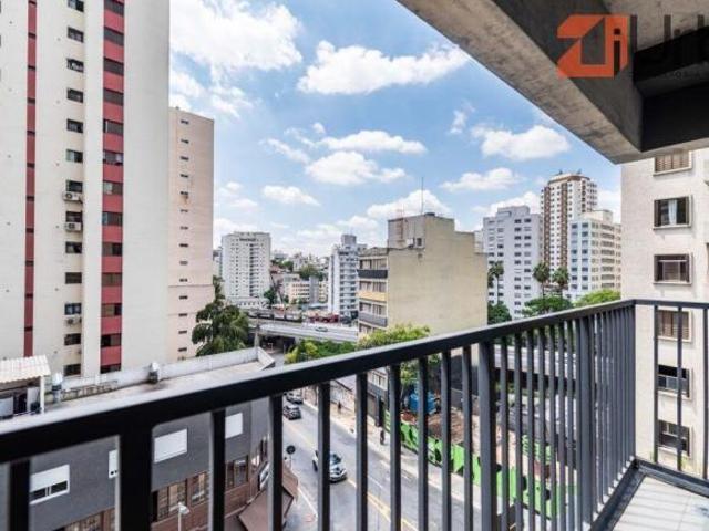 Studio à venda 24m² localizado próximo às estações Higienópolis Mackenzie e Trianon–Masp