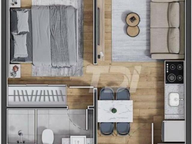 Studio à venda, 26 m² por R$ 318.500,00 Portão Curitiba/PR