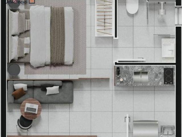 Studio à venda, 26 m² por R$ 333.000,00 Água Verde Curitiba/PR