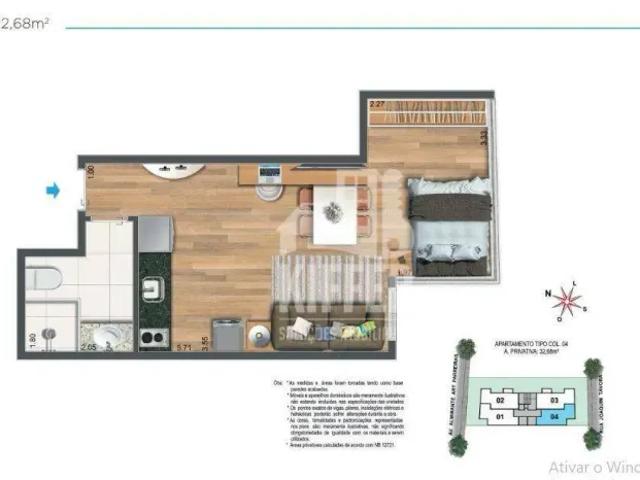 Studio à venda, 32 m² por R$ 554.000 Icaraí Niterói/RJ
