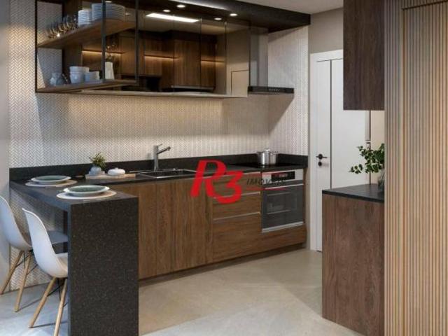 Studio à venda, 36 m² por R$ 325.232,00 Centro São Vicente/SP