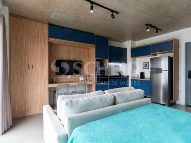 Studio á Venda em Pinheiros com 28m², 1 quarto, 1 vaga