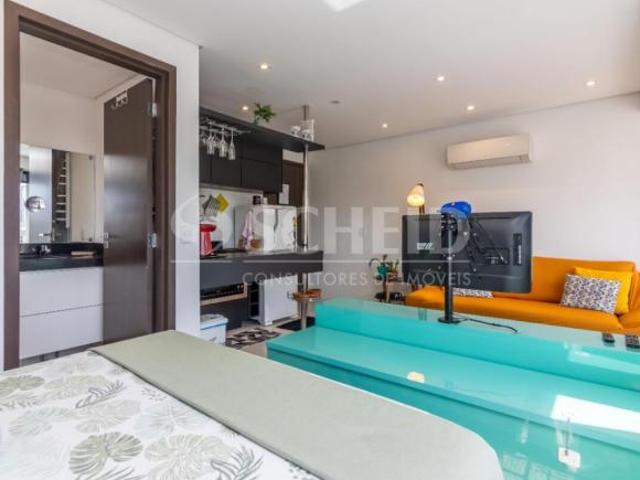 Studio á Venda em Pinheiros com 29m², 1 quarto sendo 1 suíte, 1 vaga rotativa