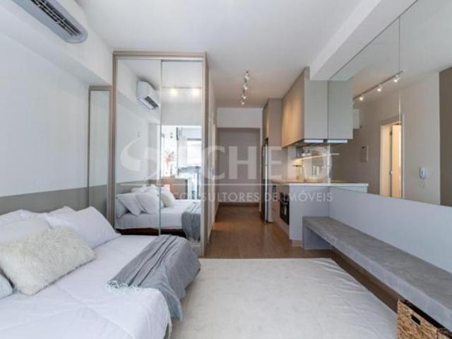 Studio á Venda em Pinheiros com 35m², 1 quarto, 1 vaga