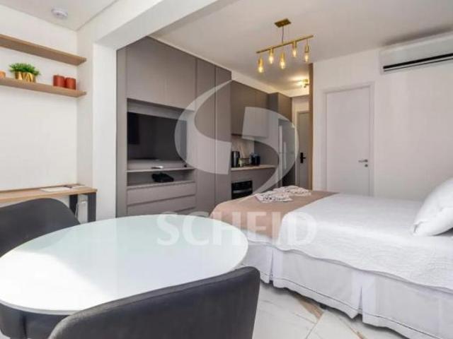 Studio á Venda em Pinheiros Mobiliado com 25m², 1 quarto