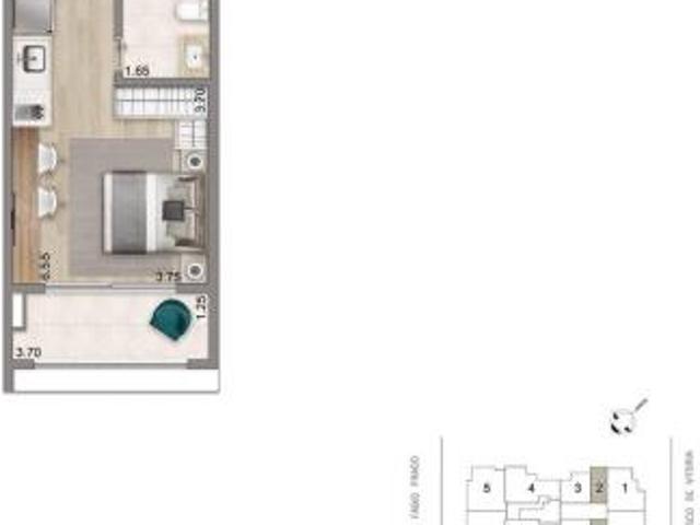 Studio à venda, Jardim Vila Mariana, São Paulo, SP, NAU Klabin, Entrega Out 2025