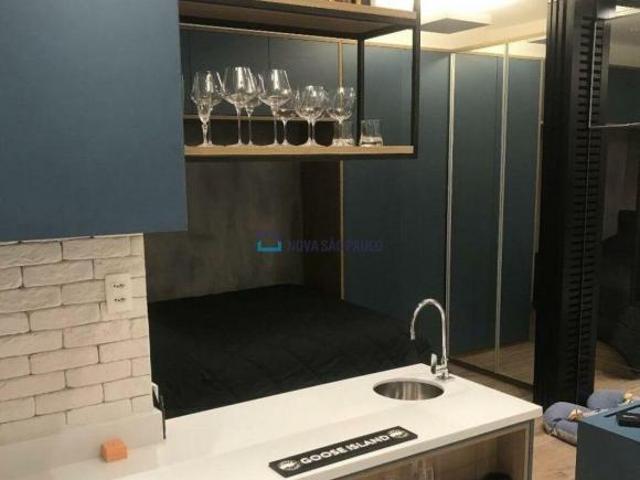 Studio à venda no Brooklin, mobiliado, 43m²