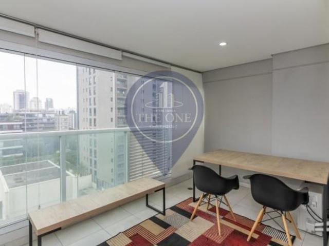 Studio à venda no Brooklin Paulista, São Paulo SP: 1 quarto, 2 salas, 1 banheiro, 1 vaga 44m² de p