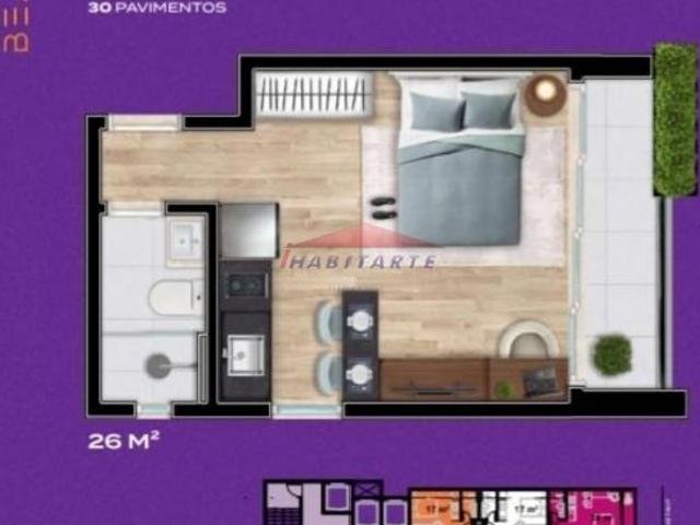 Studio à Venda no Centro de Curitiba PR: 1 Quarto, 1 Banheiro, 26m² de Área Privativa. Venha Conferi