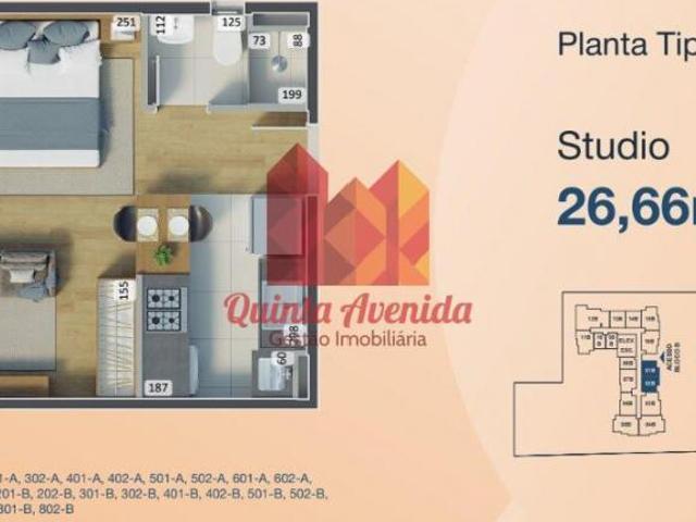 Studio à venda no Novo Mundo!