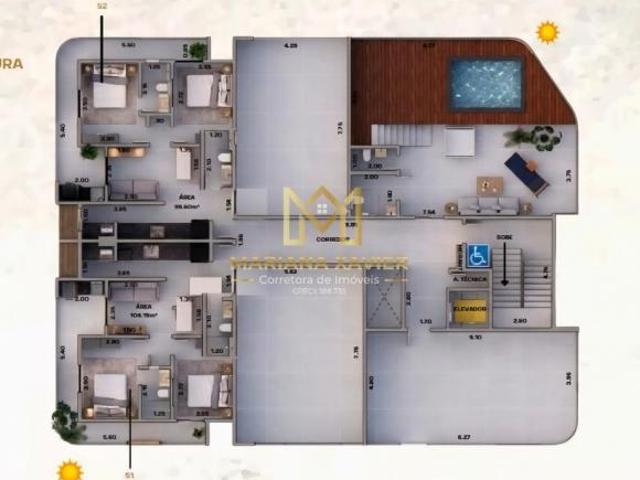 Stúdio a venda no Perequê Açú, investimento na planta para 2028