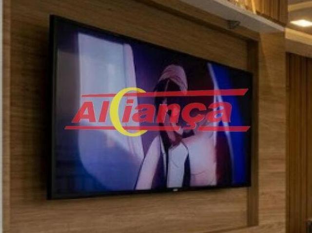 Studio alto padrão 38 m² com vista livre e vaga no Cidade Maia