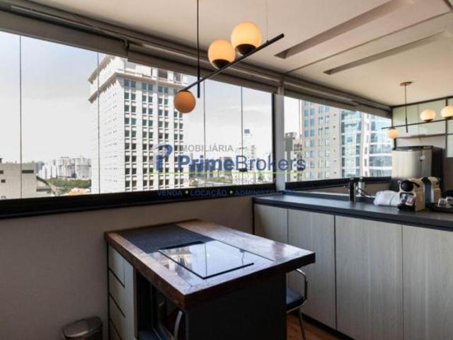 Studio Alto Padrão Mobiliado? Andar Alto, 1 Vaga na Vila Olímpia SP