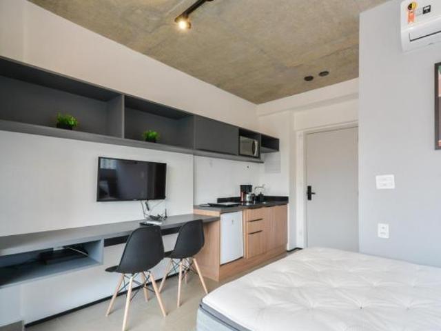 Studio Alameda Lorena 21M², 1 Dorm, Mobiliado, Móveis Planejados, Academia, Piscina, Coworking, Lo