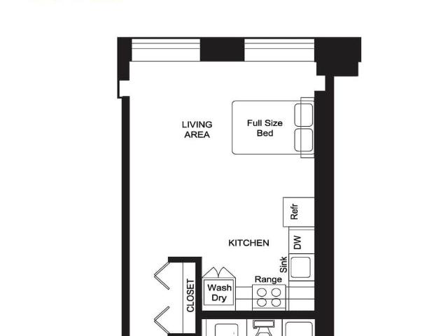 Studio Apartment for Rent at 182 W Lake St #404, Chicago, IL 60601 Loop