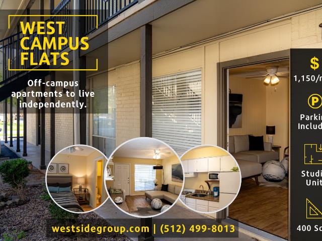 Studio Apartment for Rent at 2104 San Gabriel Street, Austin, TX 78705 West University