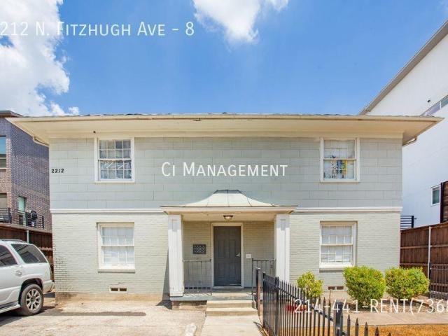 Studio Apartment for Rent at 2212 North Fitzhugh Avenue #8, Dallas, TX 75204