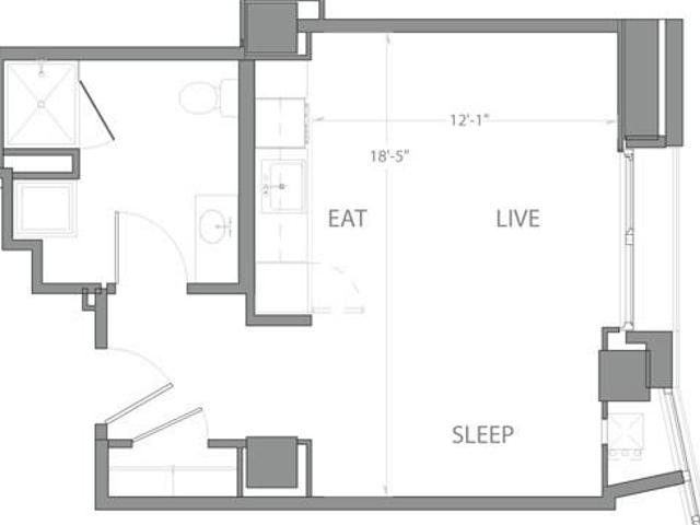 Studio Apartment for Rent at 318 A St #1402, Boston, MA 02210 D Street West Broadway