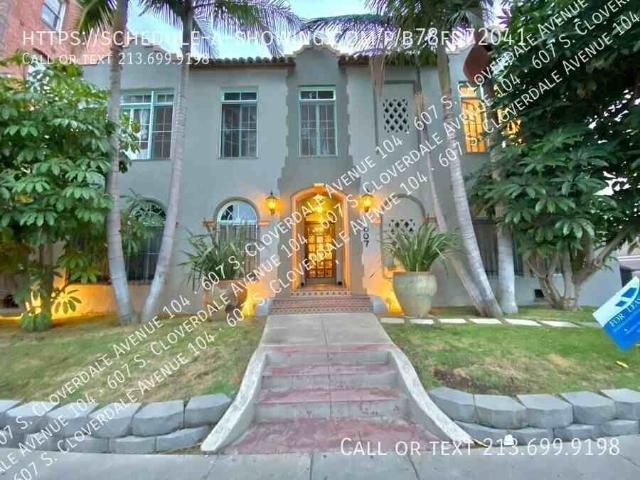 Studio Apartment for Rent at 607 S Cloverdale Ave, Los Angeles, CA 90036 Mid City West