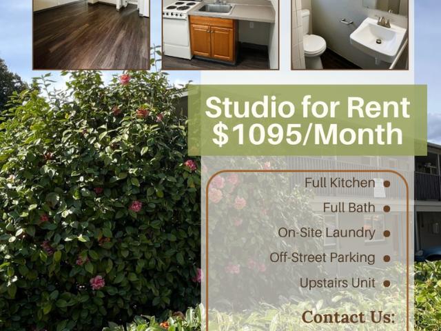 Studio Apartment for Rent at 765 E 18th Ave #6, Eugene, OR 97401 West University