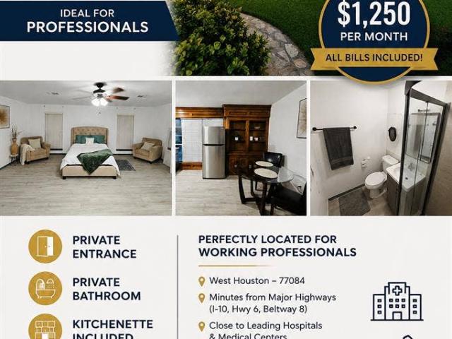 Studio apartment West Houston