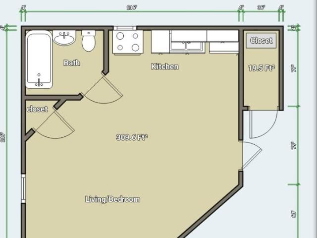 Studio ApartmentPrime location