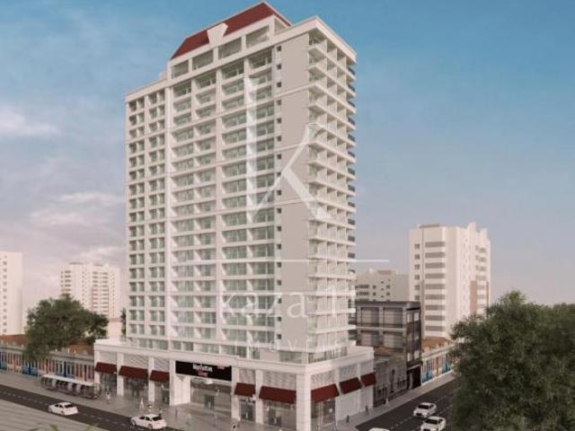 Studio Bem Localizado Manhattan Tower | 1 Suíte, 1 banheiro, Sacada | 27.71 m² | Centro