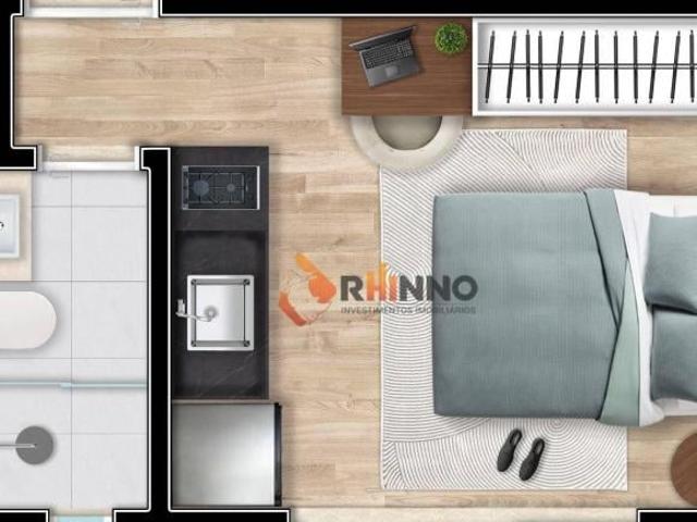 Studio de 17,95m² no Centro de Curitiba