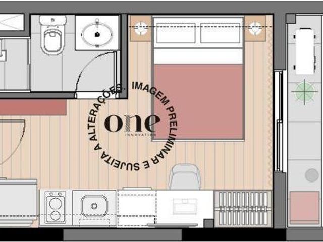 Studio de 20 m2 à venda em São Paulo/SP no Nex One Sarutaiá Jardins