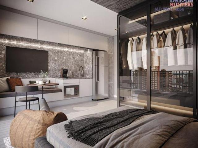 Studio de 39.61m² no bairro Água Verde, com 1 quarto e 1 banheiro
