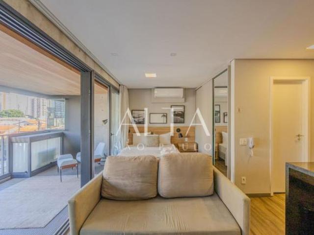 Studio de 44m² completamente MOBILIADO à venda com 1 vaga no Itaim Bibi