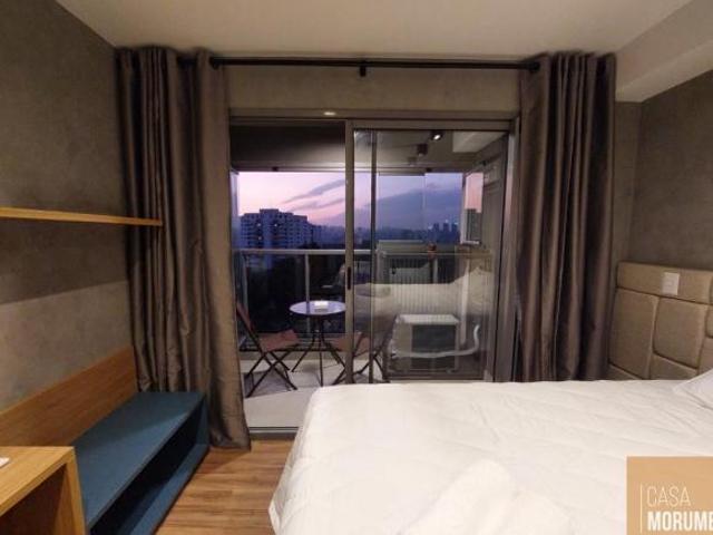 Studio de Luxo em Condomínio Exclusivo em Santo Amaro, São Paulo: 1 Quarto, 1 Banheiro. Venha Confer