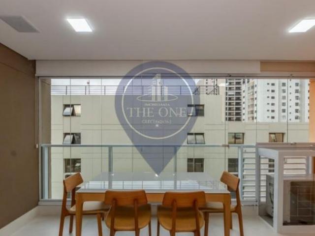 Studio de Luxo no Campo Belo: 1 quarto, 2 salas, 1 banheiro, 1 vaga de garagem, 42m² de puro confort