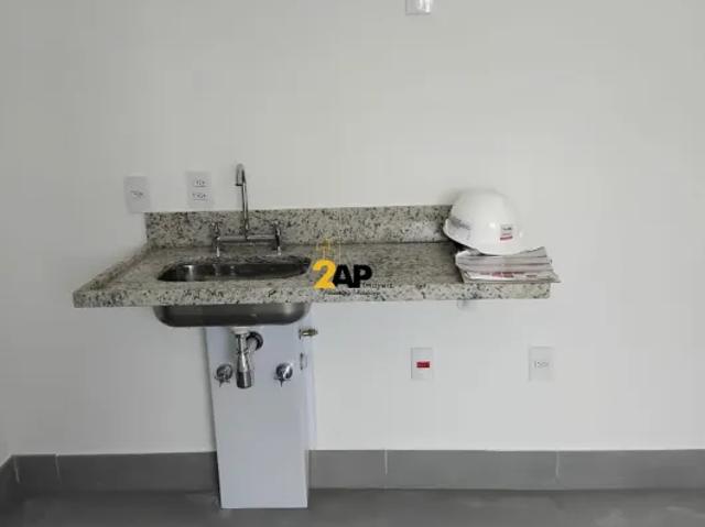 Studio de Luxo no Jardim Aurélia: 2 Quartos, 1 Banheiro, 1 Sala, 40,00 m² em Condomínio de São Paulo