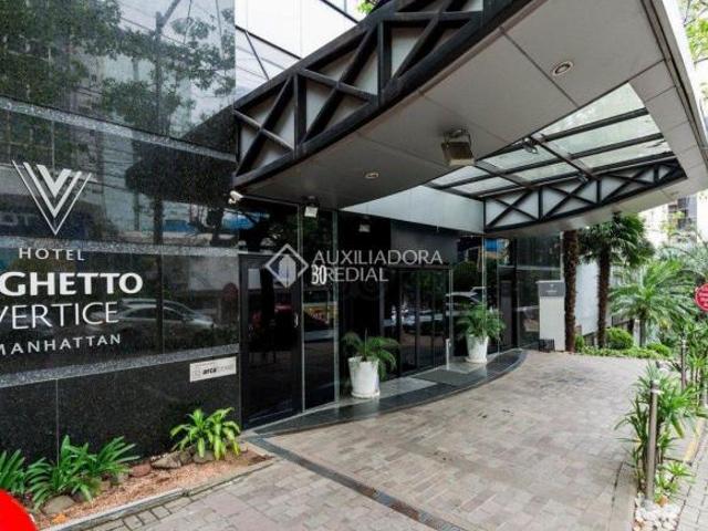 Studio Design no Hotel Manhattan | 36m² | 100% Mobiliado | Moinhos de Vento | 1 Vaga
