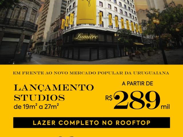Studio em Centro, Rio de Janeiro/RJ de 22m² à venda por R$ 288.000,00