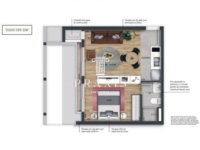 STUDIO em CURITIBA PR, no bairro Centro Cívico