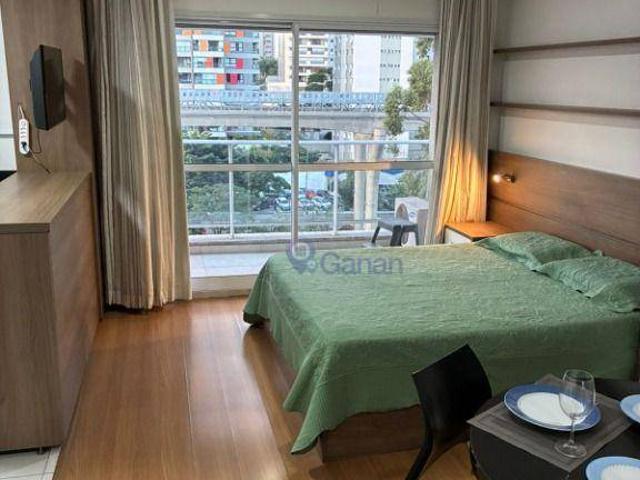 Studio em Brooklin Paulista, São Paulo/SP de 40m² 1 quartos para locação R$ 2.600,00/mes