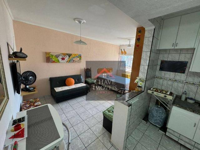 Studio em Gonzaga, Santos/SP de 39m² 1 quartos à venda por R$ 319.000,00