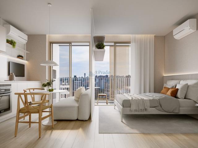 Studio em Mercês, Curitiba/PR de 31m² 1 quartos à venda por R$ 477.000,00