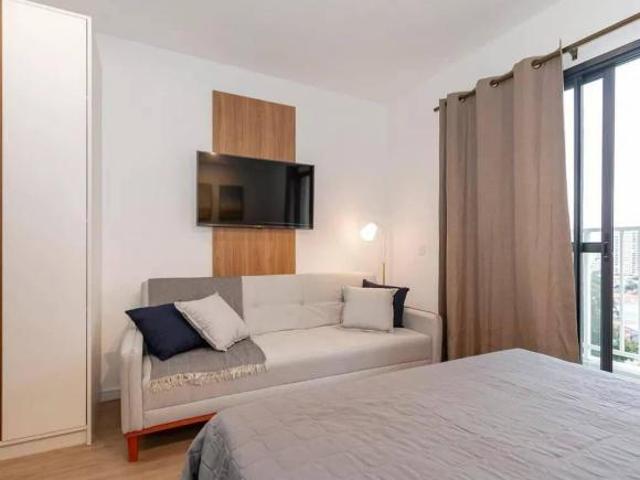 Studio em Santo Amaro com 1 quarto sem vaga, 26m²