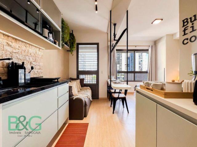 Studio em Pinheiros, São Paulo/SP de 25m² 1 quartos à venda por R$ 574.000,00