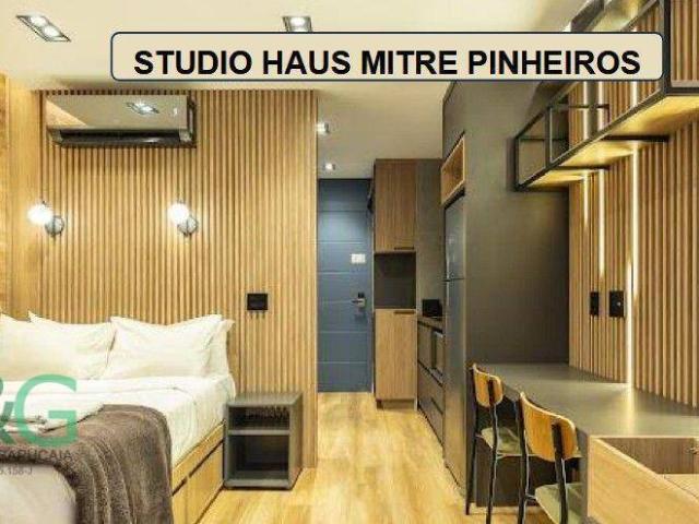 Studio em Pinheiros, São Paulo/SP de 27m² 1 quartos à venda por R$ 560.400,00