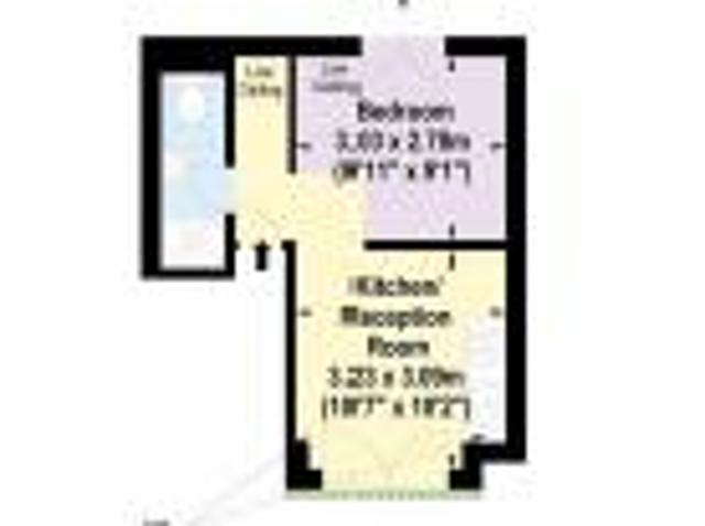 Studio flat for rent in Tunis Road, Shepherds Bush, W12