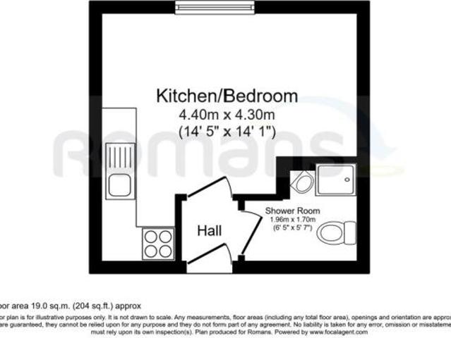 Studio flat for rent in Wetherell Place, Bristol, BS8