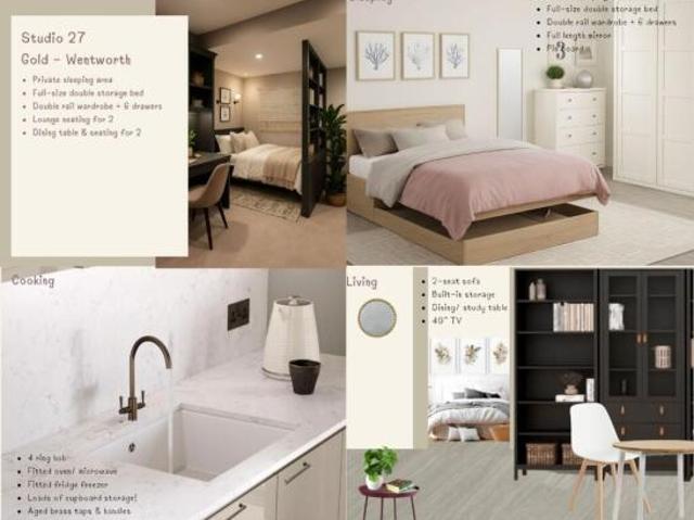 Studio flat for rent in Gold Wentworth Studio 27 |Verney St, EX1