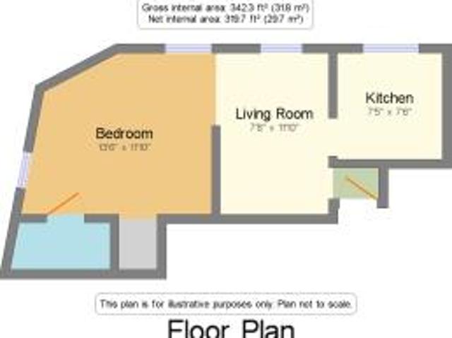 Studio flat for rent in St Ebbes, Oxford, OX1